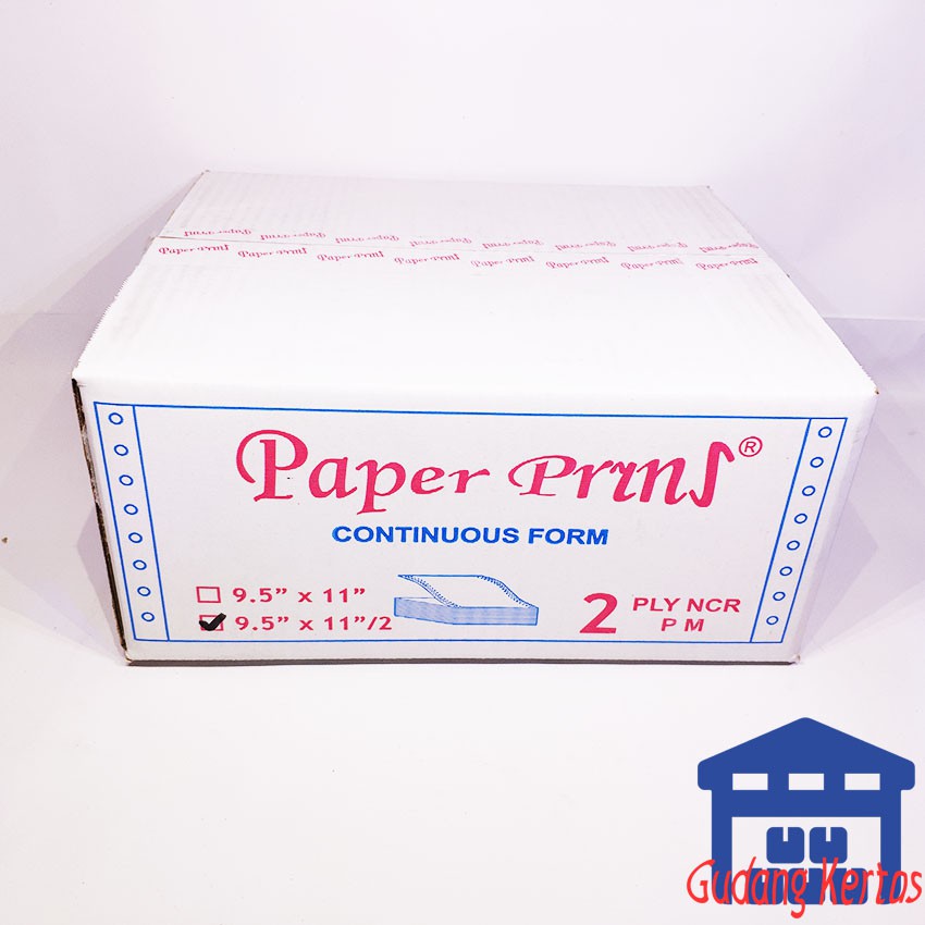Jual CONTINUOUS FORM 91/2 X 11/2 2PLY PAPERPRYNS (BAGI 2) | Shopee ...