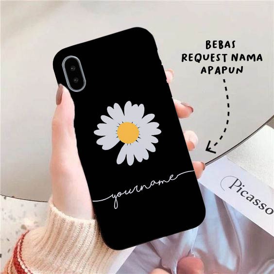 Jual CA01 Softcase Motif Bunga Daisy Bisa Custome Nama For Oppo Iphone ...