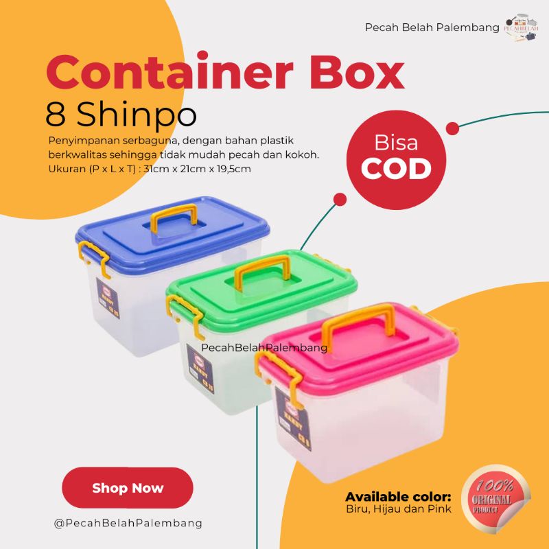 Jual Container BOX / Tempat penyimpanan / CB 8 SHINPO | Shopee Indonesia