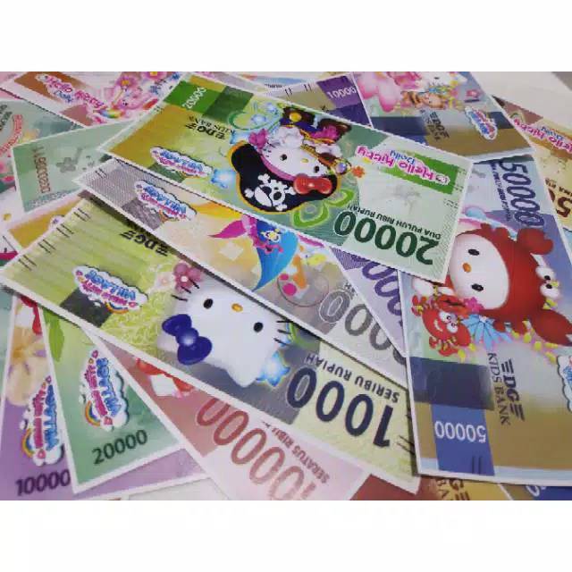 Jual (Isi 20) Uang Mainan Anak Edukasi Uang-uangan Gambar Karakter ...