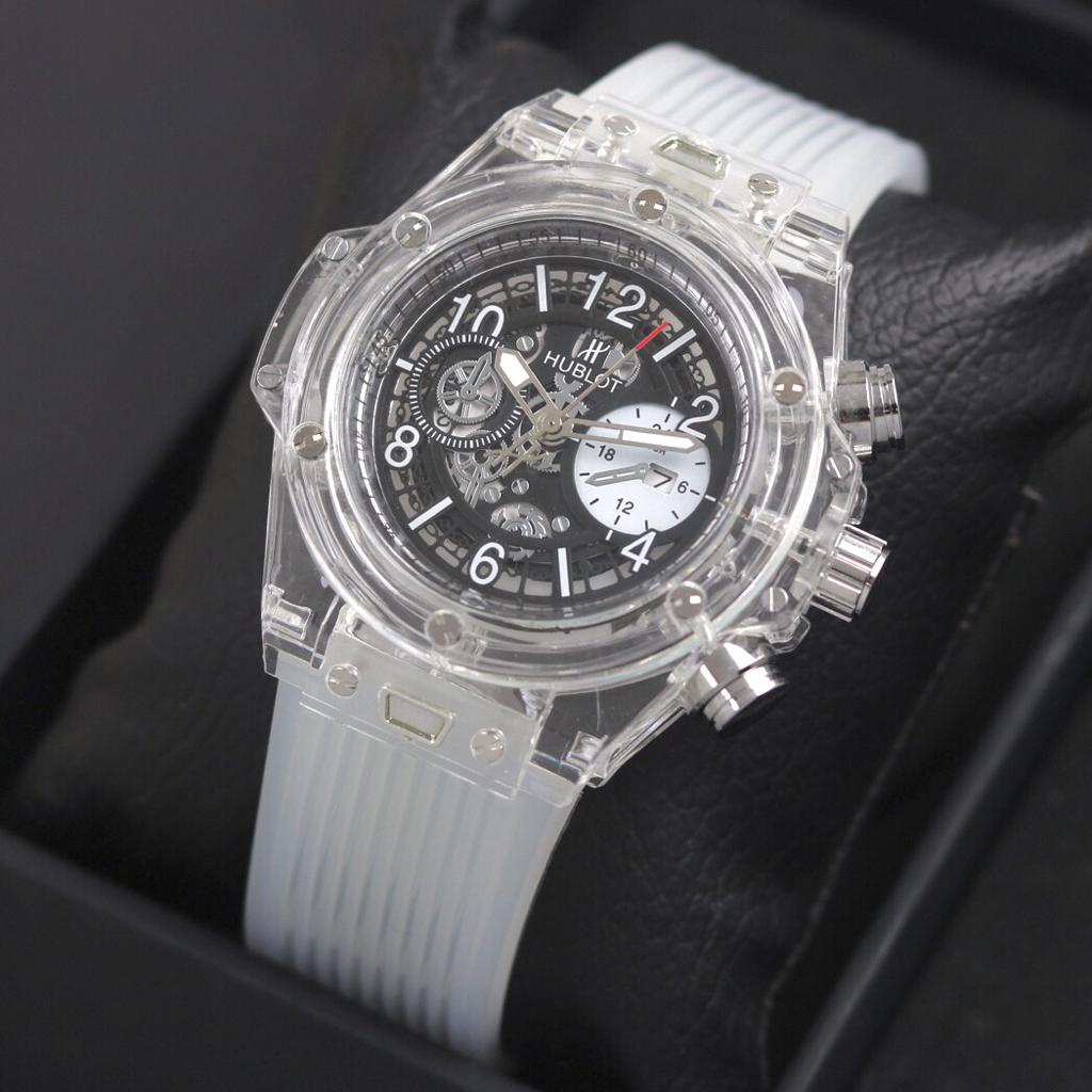 Jual BARU!! jam tangan pria transparan model analog fashion tampilan ...