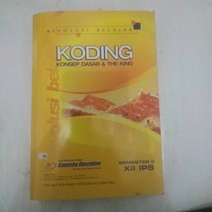 Jual BUKU KODING KONSEP DASAR & THE KING KELAS 12 IPS SEMESTER 2 | Shopee Indonesia