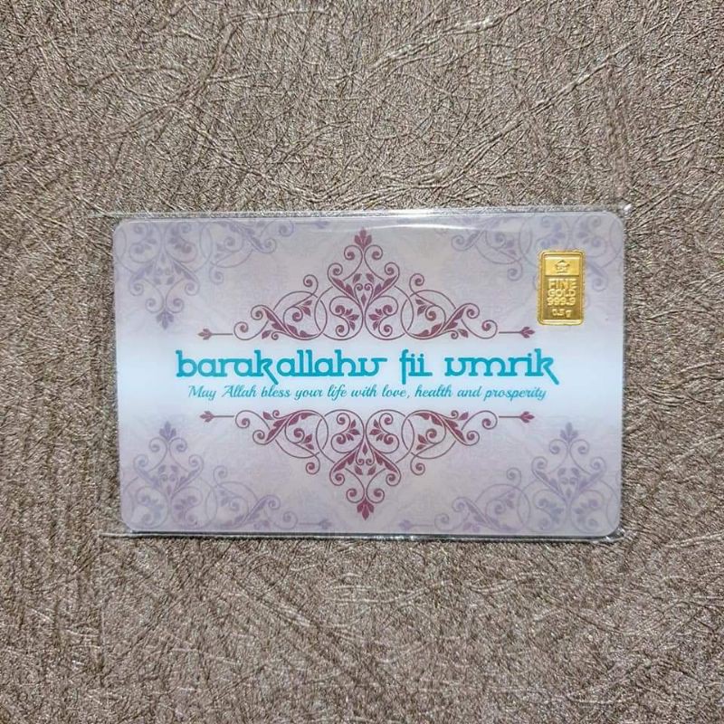 Jual Emas Antam Gift Series "Barakallah Fii Umrik" 0,5gram | Shopee Indonesia