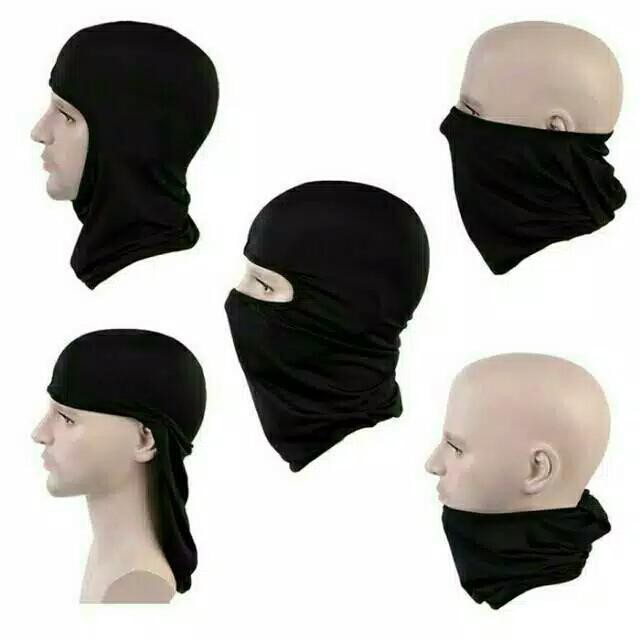 Jual BUY 1 FREE 1 Masker Full Face Spandex Motor Helm Balaclava Ninja ...