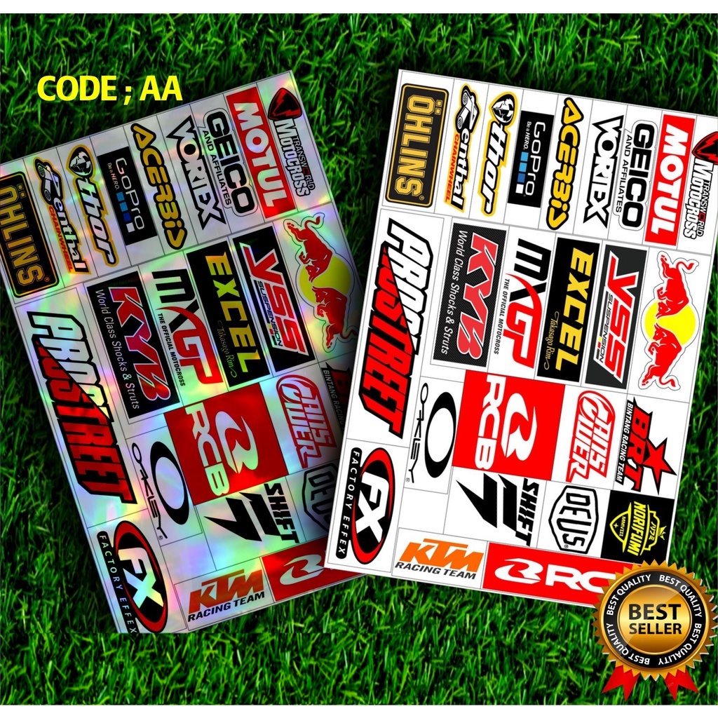 Jual SS AA Sticker Pack Stiker Racing / Sponsor Balap Paket | Shopee ...
