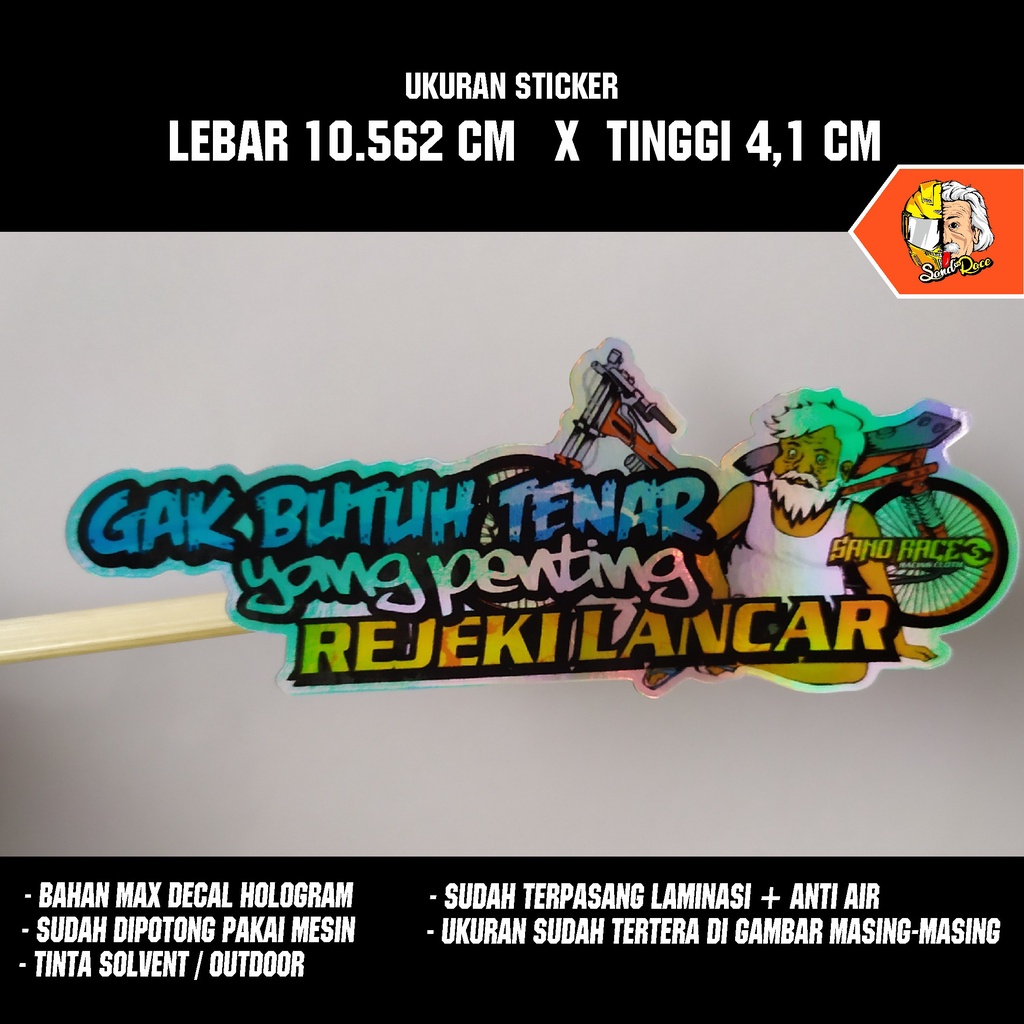 Jual sticker kata kata / sticker hitz / sticker viral / sticker bengkel ...
