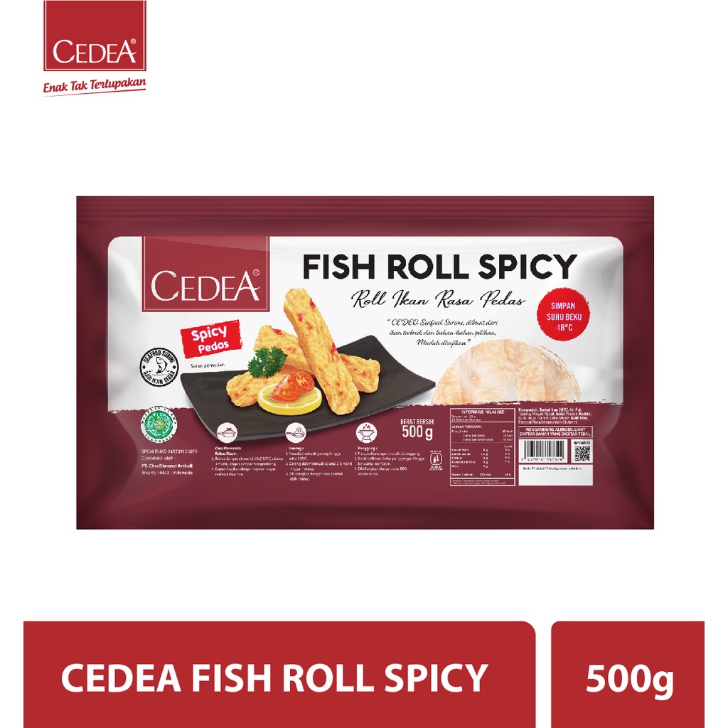 Jual CEDEA Fish Roll Spicy/ Pedas [500g] | Shopee Indonesia