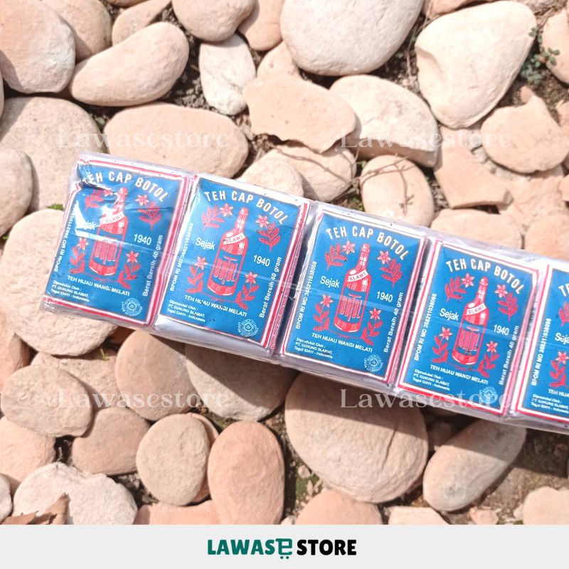 Jual TEH CAP BOTOL BIRU 1 SLOP (10pcs x 40gr) | Shopee Indonesia