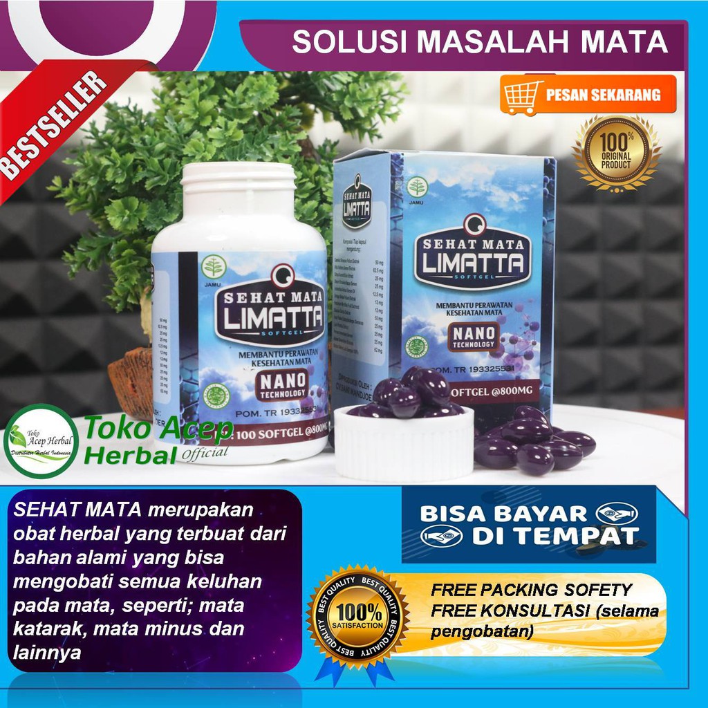 Jual SEHAT MATA LIMATTA SOLO READY GOJEK dan GRAB - kemasan baru ...