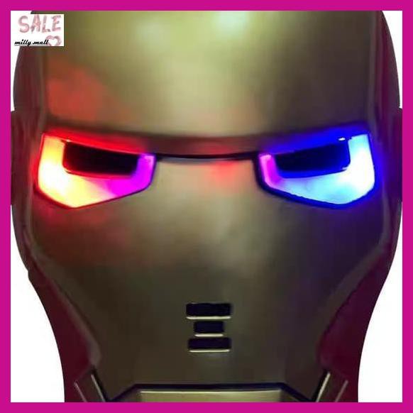 Jual retkarak- iron man mask kids costume kostum anak halloween topeng ...