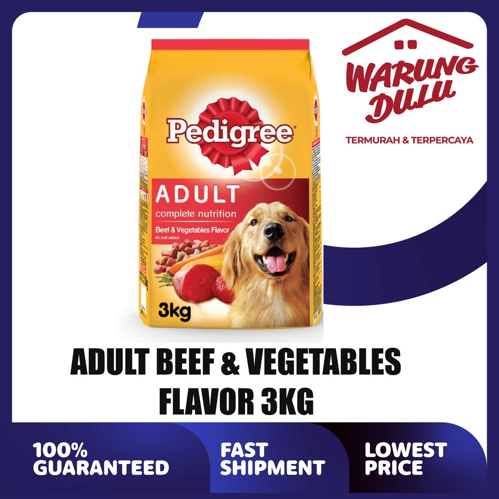Jual PEDIGREE BEEF/CHICKEN/LAMB 3KG | Shopee Indonesia