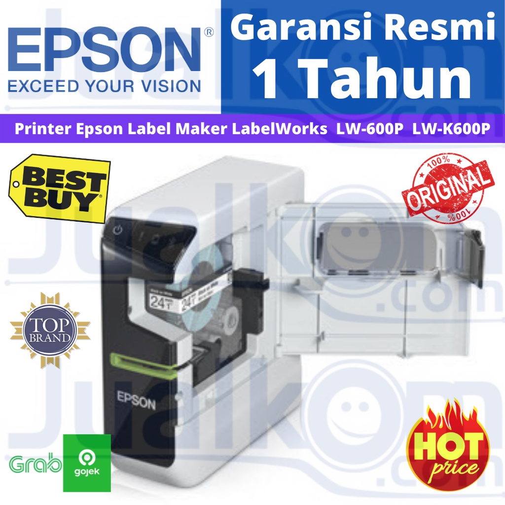 Jual Epson LabelWorks LW 600P LW-K600P Bluetooth PC Connectable Label ...