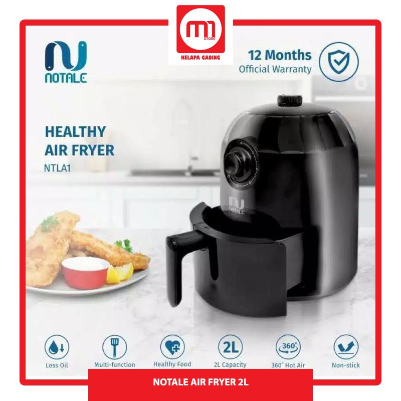 Jual Notale HEALTHY Air Fryer 2L GORENG TANPA MINYAK 4.8 4 Penilaian 7 Terjual | Shopee Indonesia