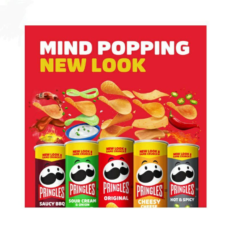 Jual PRINGLES Potato Crisps 107gr HALAL. | Shopee Indonesia
