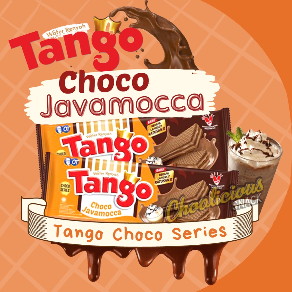 Jual WAFER TANGO Choco Javamocca Choco Series Wafer Renyah 110 gram ...