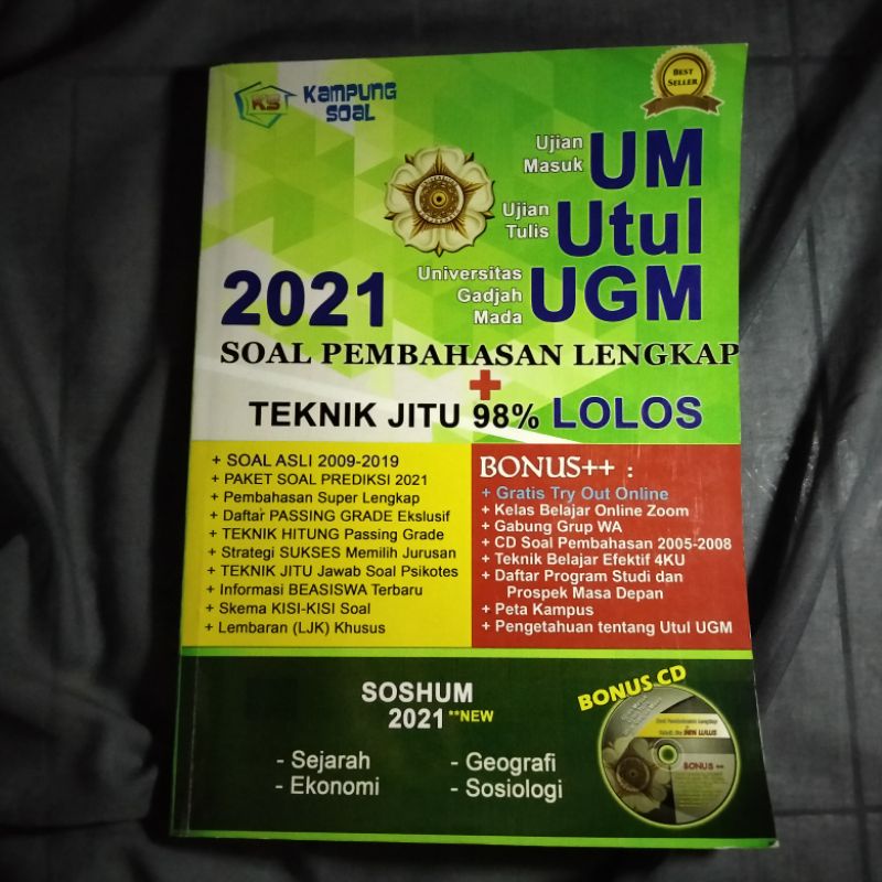 Jual Buku Kumpulan Soal Utul UGM + cd (new) | Shopee Indonesia