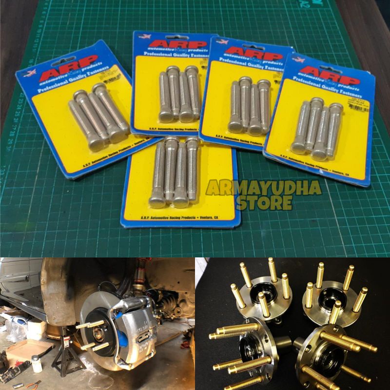 Jual baut roda panjang extended wheel studs ARP Honda Civic estilo ...