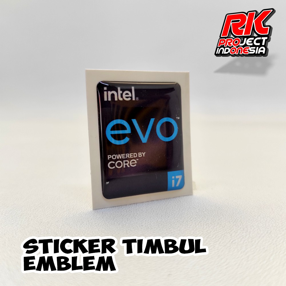 Jual INTEL EVO I7 Sticker Timbul Emblem Resin Lentur | Shopee Indonesia