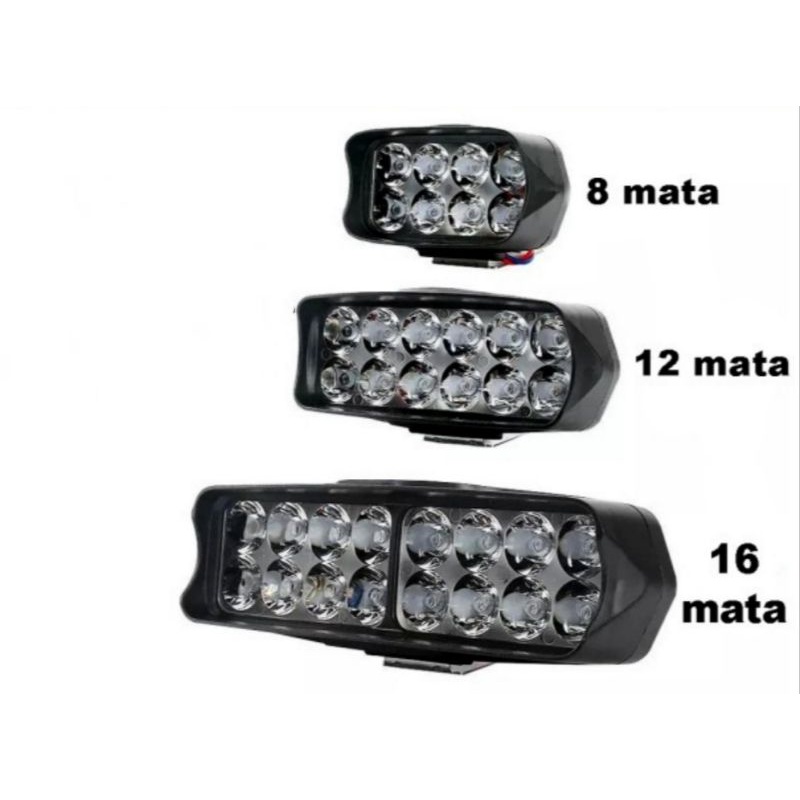 Jual lampu sorot 16 mata lampu sorot motor mobil lampu tembak 16 titik ...