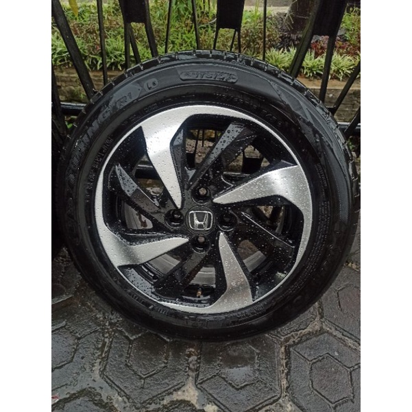 Jual 4 Velg R15 pcd 100+ Ban 185/65 Brio RS mobilio RS vios jazz yaris ...