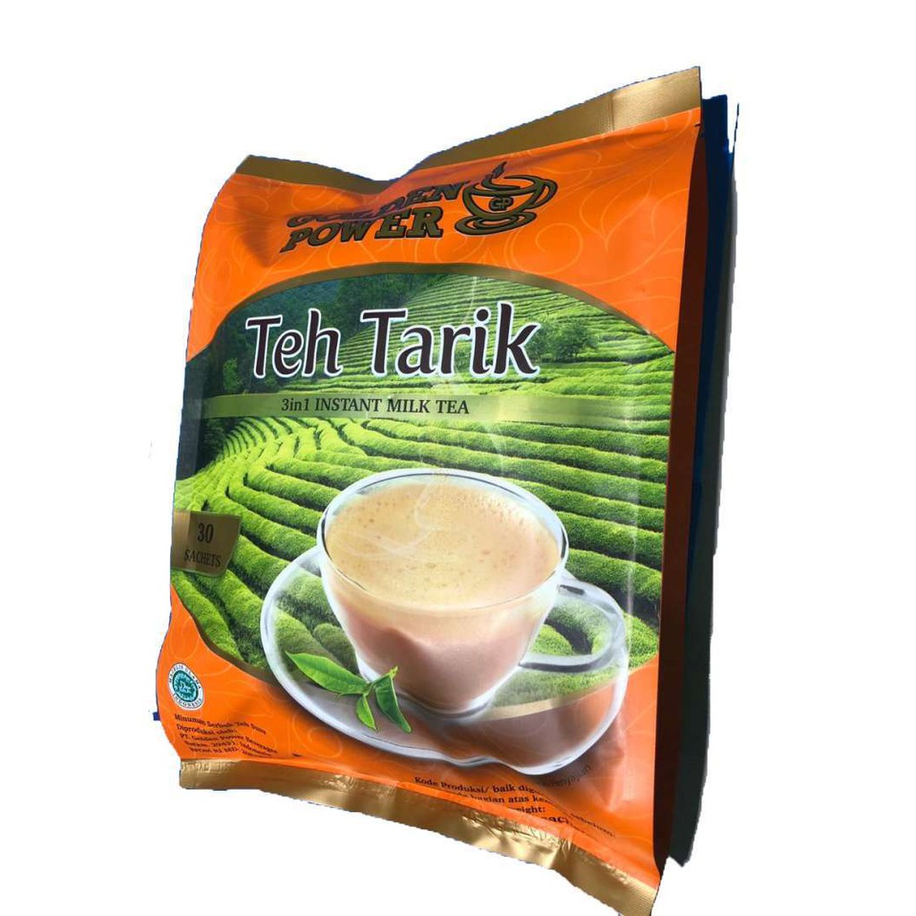 Jual Golden Power Teh Tarik Instan 3in1 Milk Tea Teh Susu RENTENGAN ...