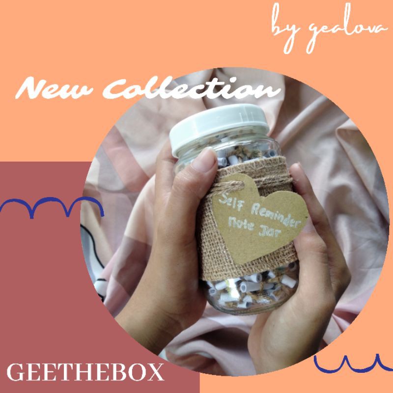 Jual PAKET SELF REMINDER NOTE JAR BOX KEAJAIBAN | Shopee Indonesia