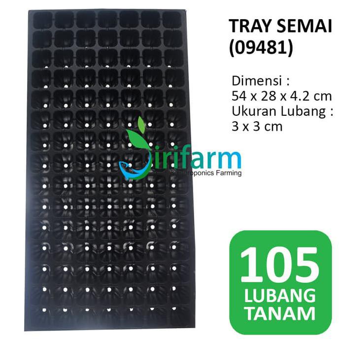 Jual Hidroponik Lks105 Tray Semai / Bibit / Pot 1 Pcs 105 Lubang (09481 ...
