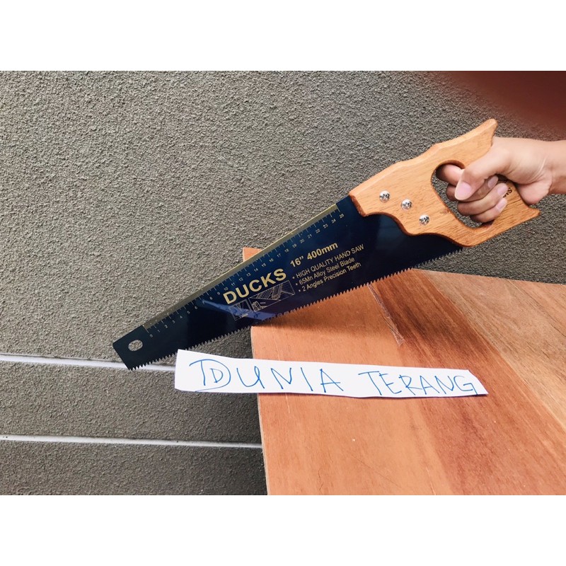 Jual Gergaji Kayu DUCKS 16" - Graji Gorok 16 in 400 mm Tajam Asah 2 ...