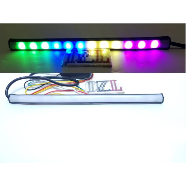 Jual LAMPU REM LED 3 IN 1 RGB SEIN RUNNING 22CM STOPREM STOP REM 22 CM ...