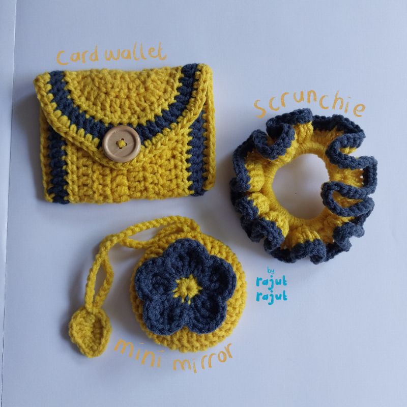 Jual Card Wallet, Scrunchies, dan Mini Mirror Rajut/Crochet (Harry ...