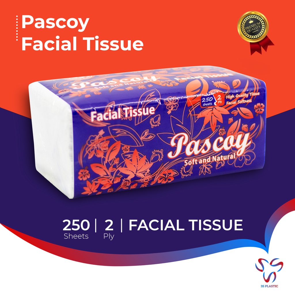 Jual [Paling Murah] FACIAL TISSUE / TISU WAJAH PASCOY 250 SHEETS ...
