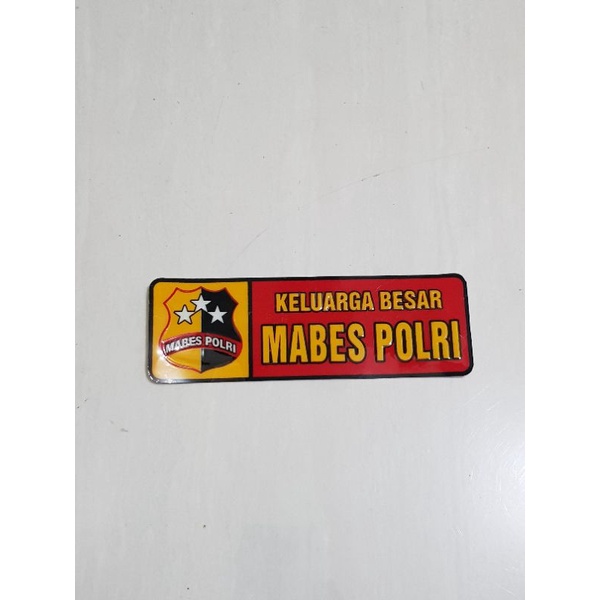 Jual Stiker PVC Panjang Keluarga Besar Mabes Polri | Stiker PVC ...