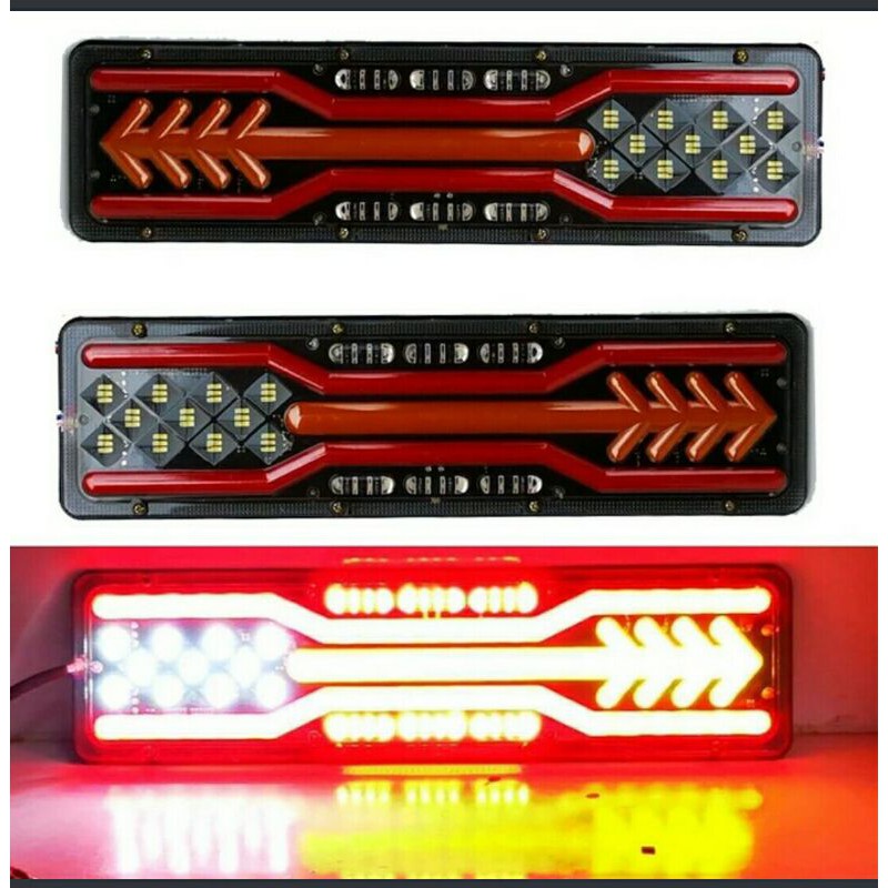 Jual Stoplamp Lampu Rem Led Truk 24 Volt Model Busur Panah P45cm (New ...