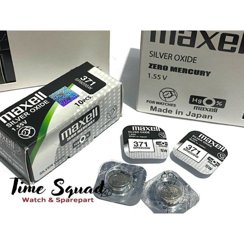 Jual BATERAI MAXELL 371 SR920SW BATERAI MAXELL 371 MAXELL 920 ORIGINAL ...