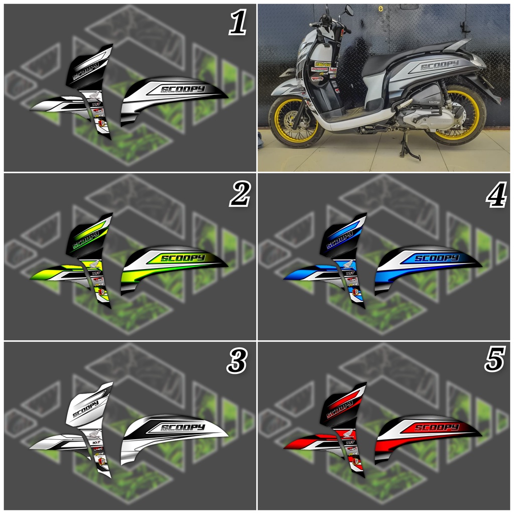 Jual Stiker List Striping Variasi Scoopy New Semifull Body | Shopee ...