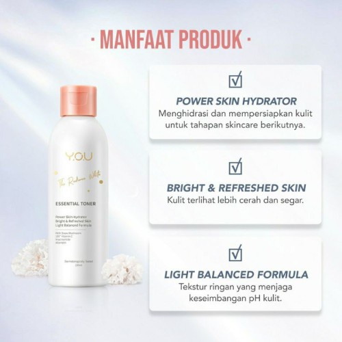 Jual Y.O.U The Radiance White Essential Toner 100ml | Shopee Indonesia