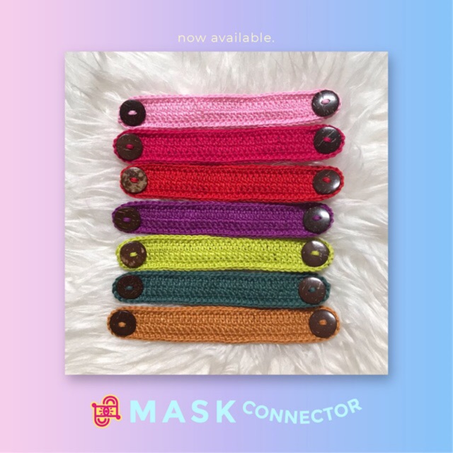 Jual Mask Connector Crochet (konektor masker, ear saver rajut) | Shopee ...