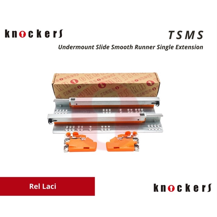 Jual Knockers Undermount Soft Closing Single Slide TSMS | Shopee Indonesia