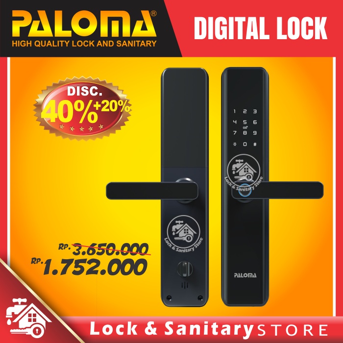 Jual Kunci Elektronik PALOMA DLP 2131 Smart Door Lock Digital Lock ...