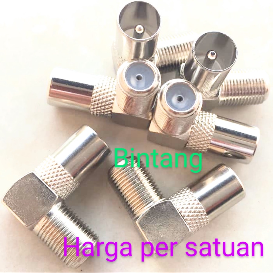 Jual jack antena tv L drat besi jek tv L | Shopee Indonesia