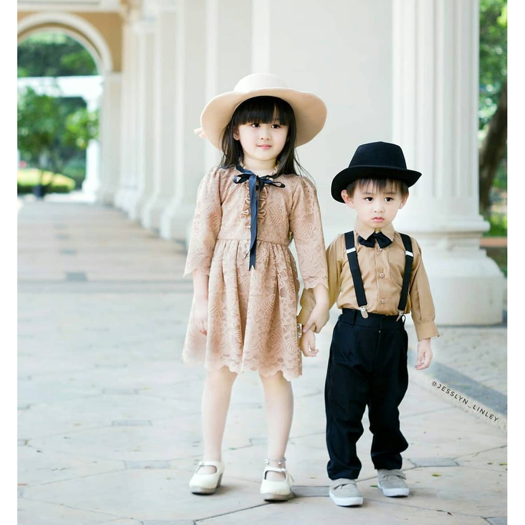 Jual Ethnickidswear Royal Couple Dress Suspender Baju Pesta Anak Baju ...