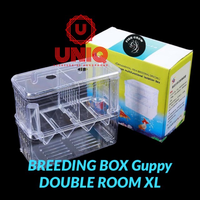 Jual Fish Grow Breeding Box Guppy Molly Ikan Hias Ukuran Double Room XL ...