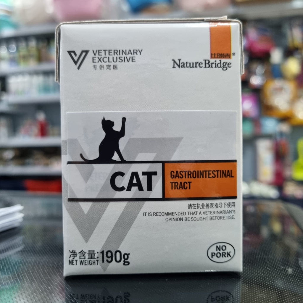 Jual Nature Bridge Gastrointestinal Tract 190GR - Veterinary Wet Cat ...