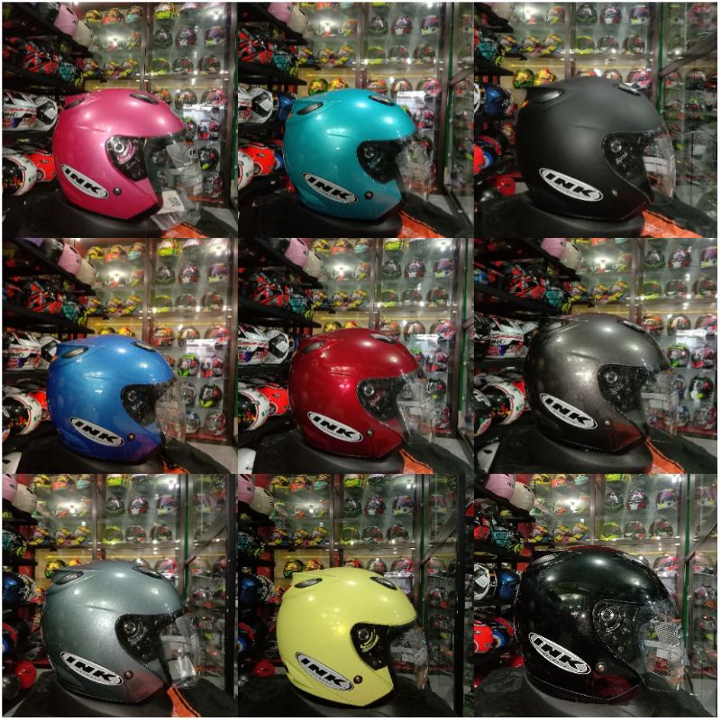 Jual Helm INK CENTRO ORIGINAL HALLFACE | Shopee Indonesia