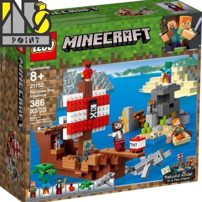 Jual Lego 21152 - Minecraft - Pirate Ship | Shopee Indonesia