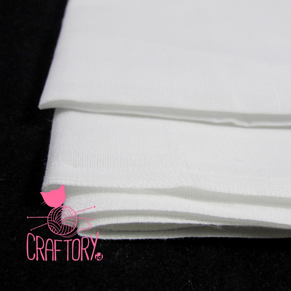 Jual Kain katun polisima / kain batik / kain putih 100cm x 90cm ...