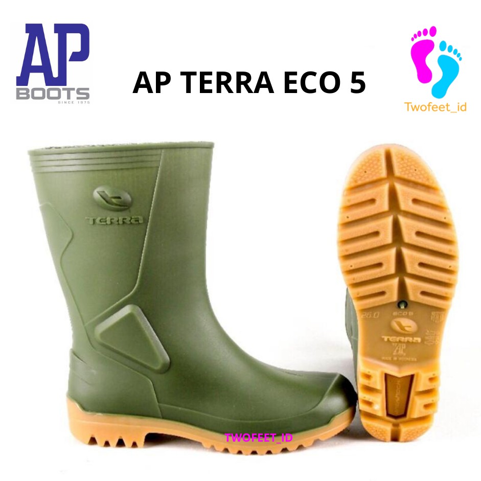 Jual AP BOOTS TERRA ECO 5 SIZE 25-27 WARNA HIJAU / SEPATU AP BOOTS ...
