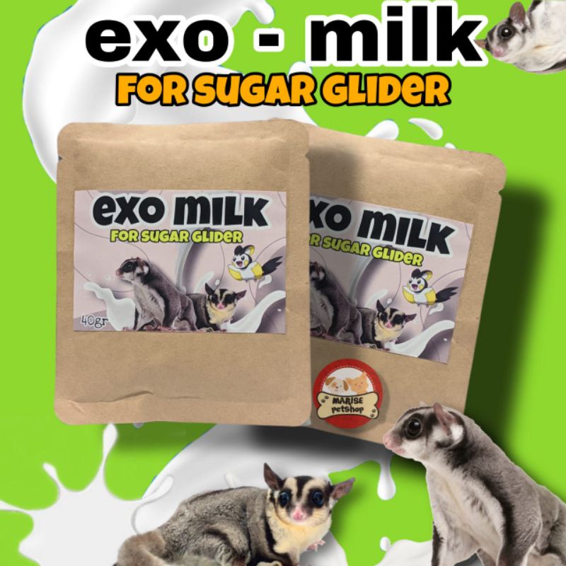 Jual Susu sugar glider exo milk 40 gram kaya kalsium dan vitamin ...