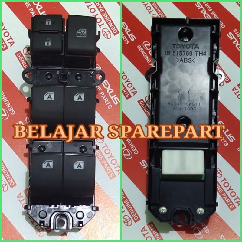 Jual Master Switch Saklar Power Window Depan Kanan Toyota Fortuner VRZ ...
