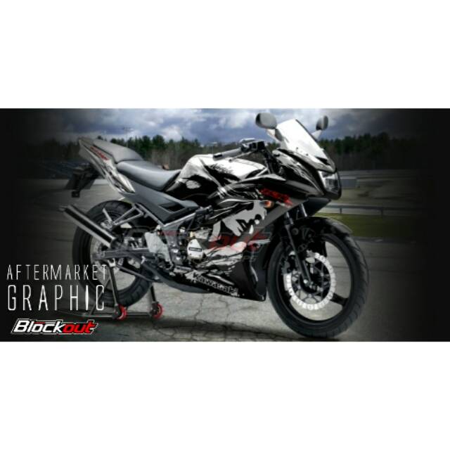 Jual Ninja RR New Leyla Series Blockout Decal Sticker Striping Motor ...